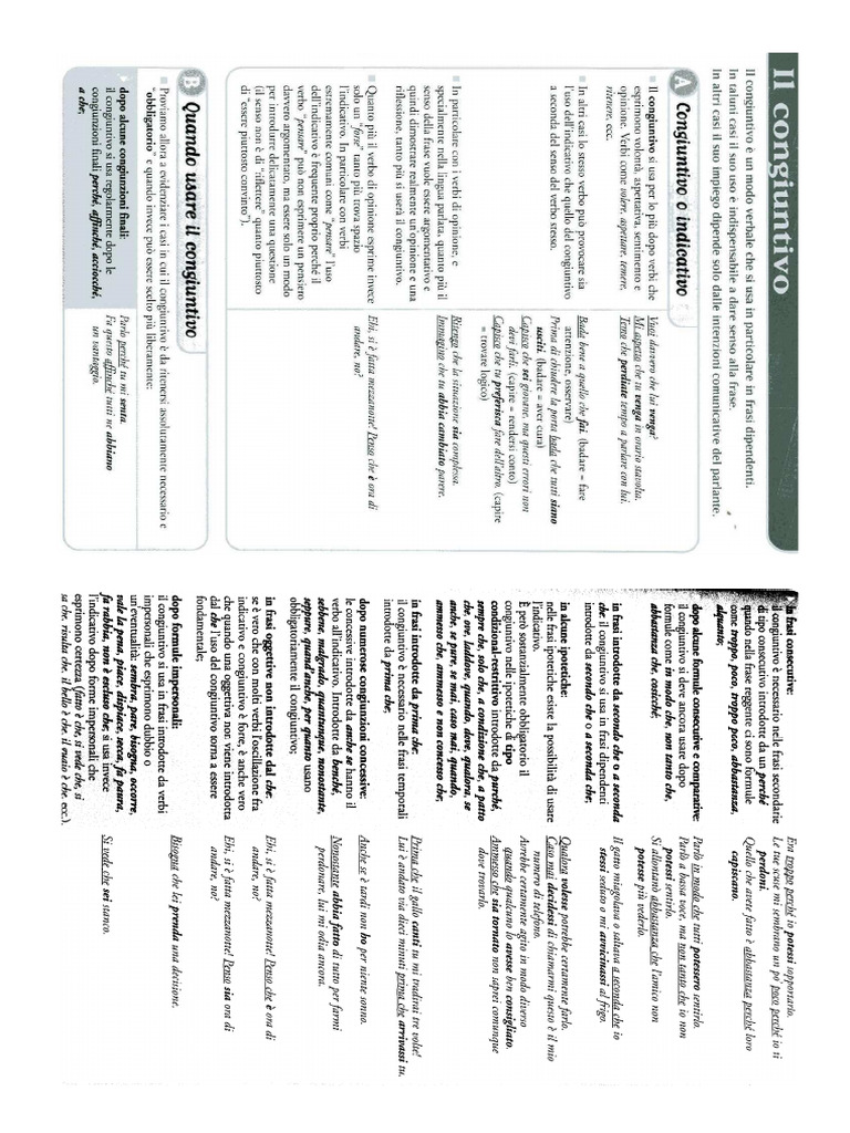 Grammatica Avanzata Della Lingua Italian PDF | PDF