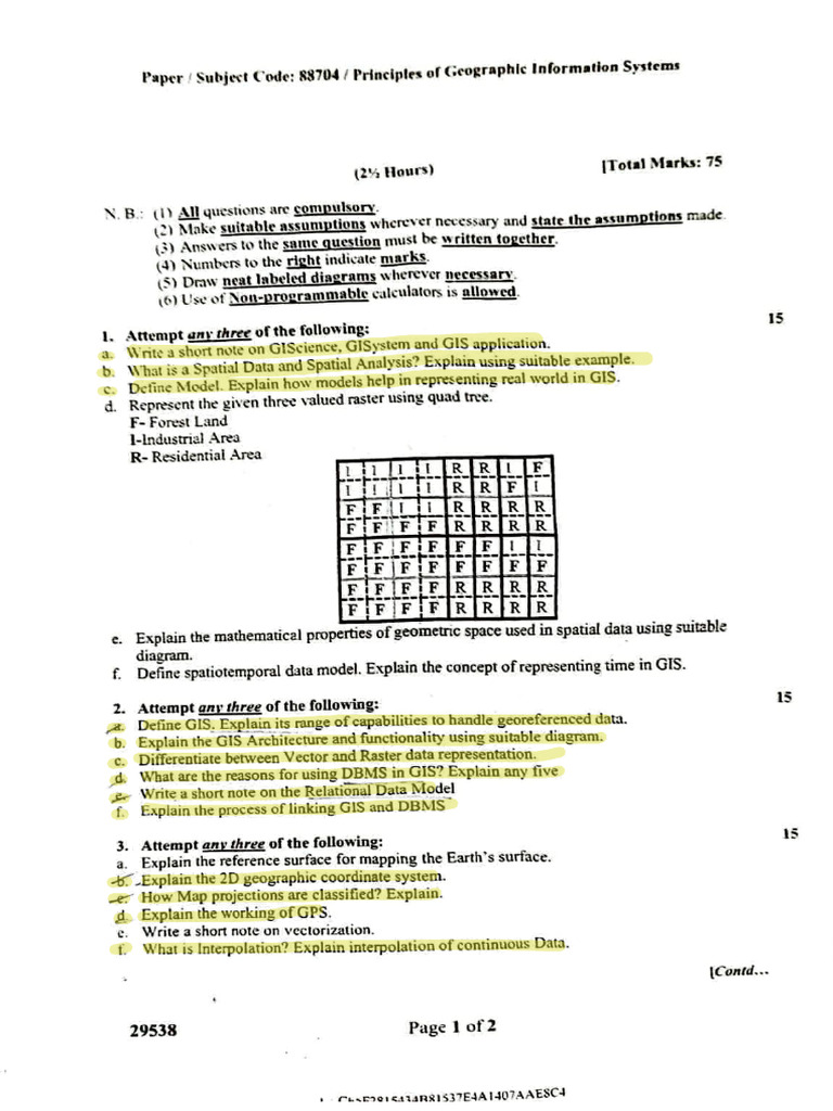 PGIS Question Paper 2023 | PDF