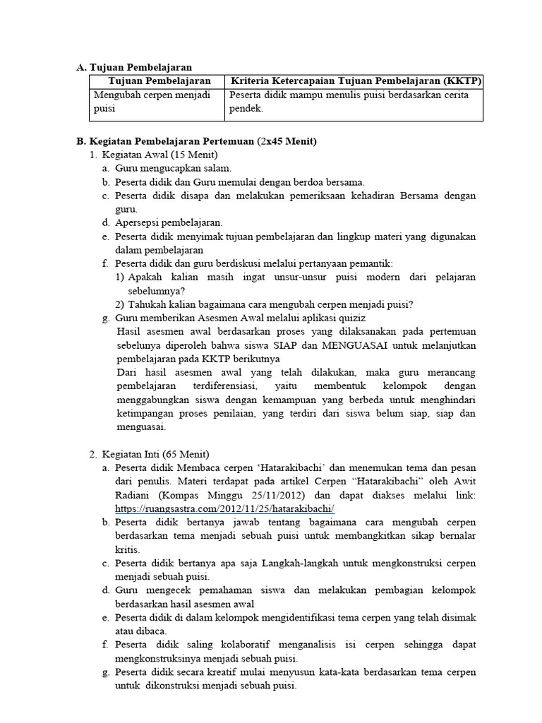 SINTAK PEMBELAJARAN UKIN | PDF