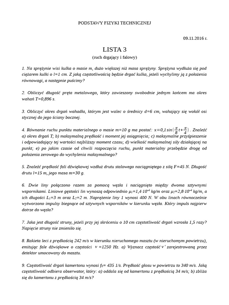 Lista 3 | PDF
