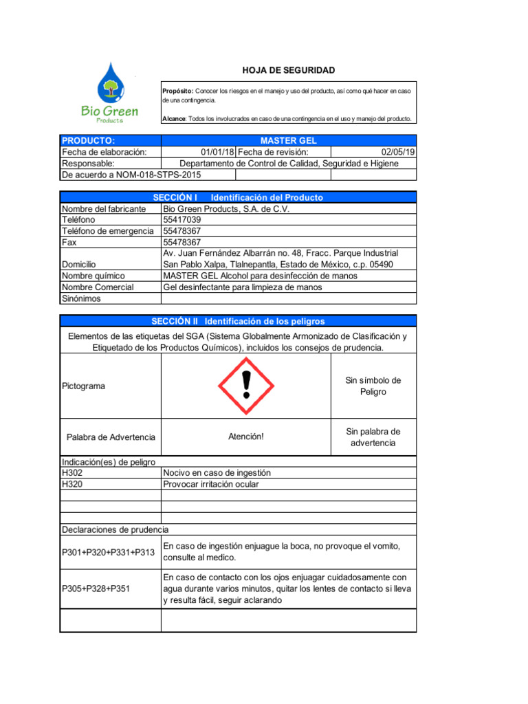 Gel Antibacterial: Seguridad y Uso | PDF | Toxicidad | Agua