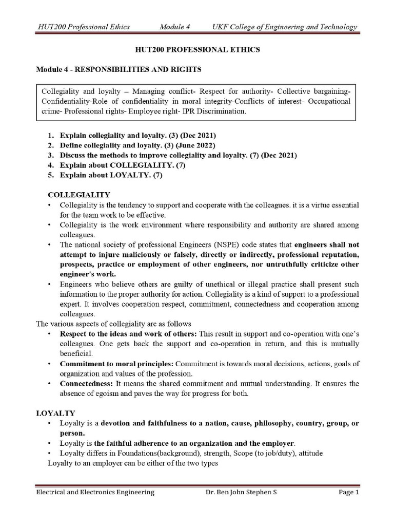 PE Question Answer Bank Module 4_New | PDF