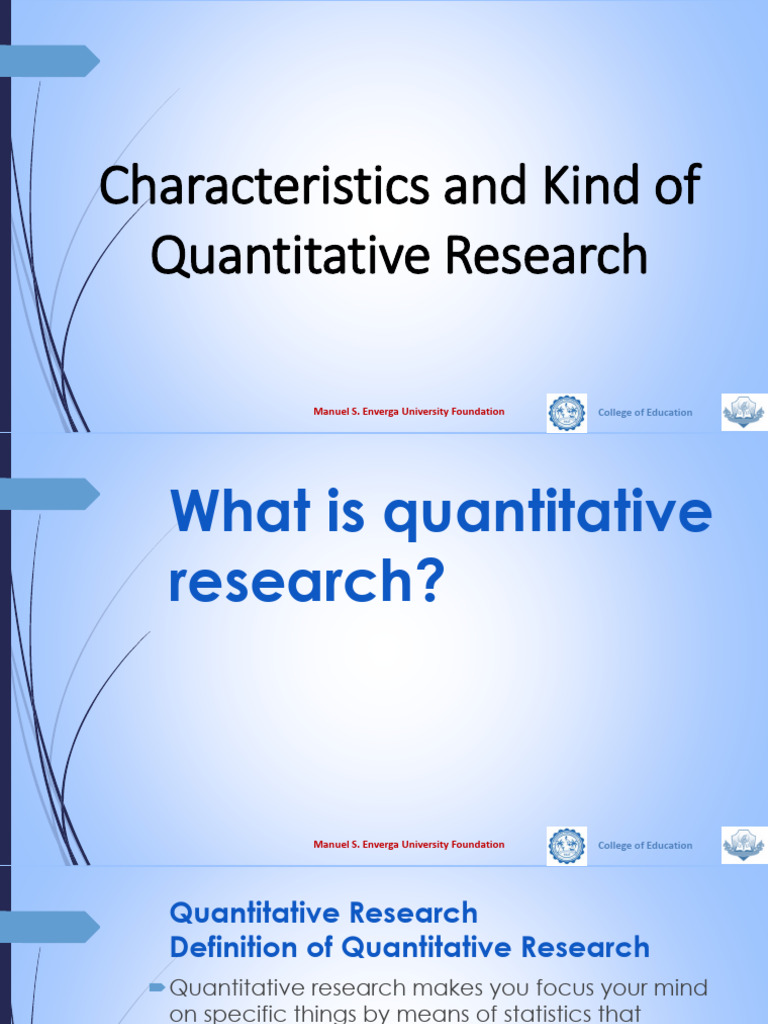 Characteristics-and-Kind-of-Quantitative-Research | PDF | Quantitative ...