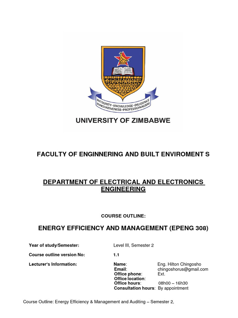 Epeng 308 Energy Management & Auditing | PDF | Efficient Energy Use | Energy Conservation