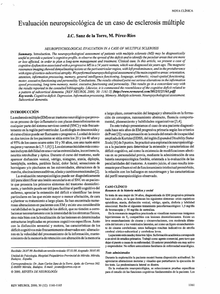 Esclerosis Múltiple | PDF