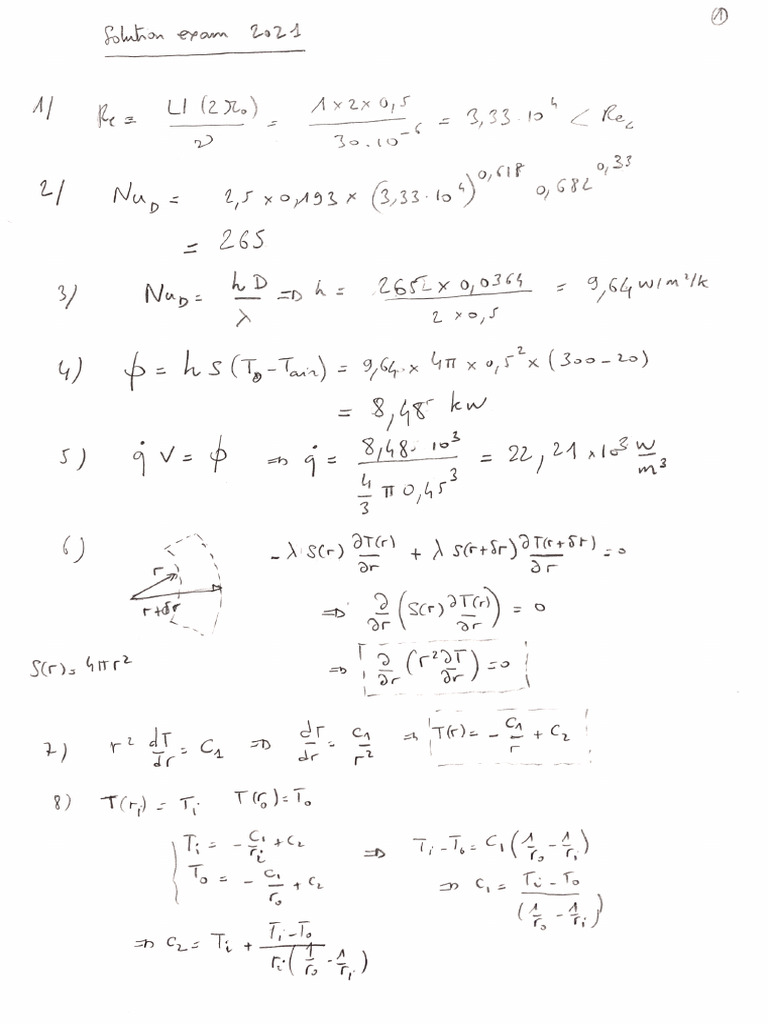 Solution Exam 2021 | PDF