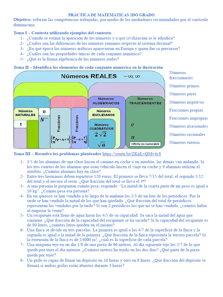 Práctica de Matemáticas 2do Grado p2 | PDF