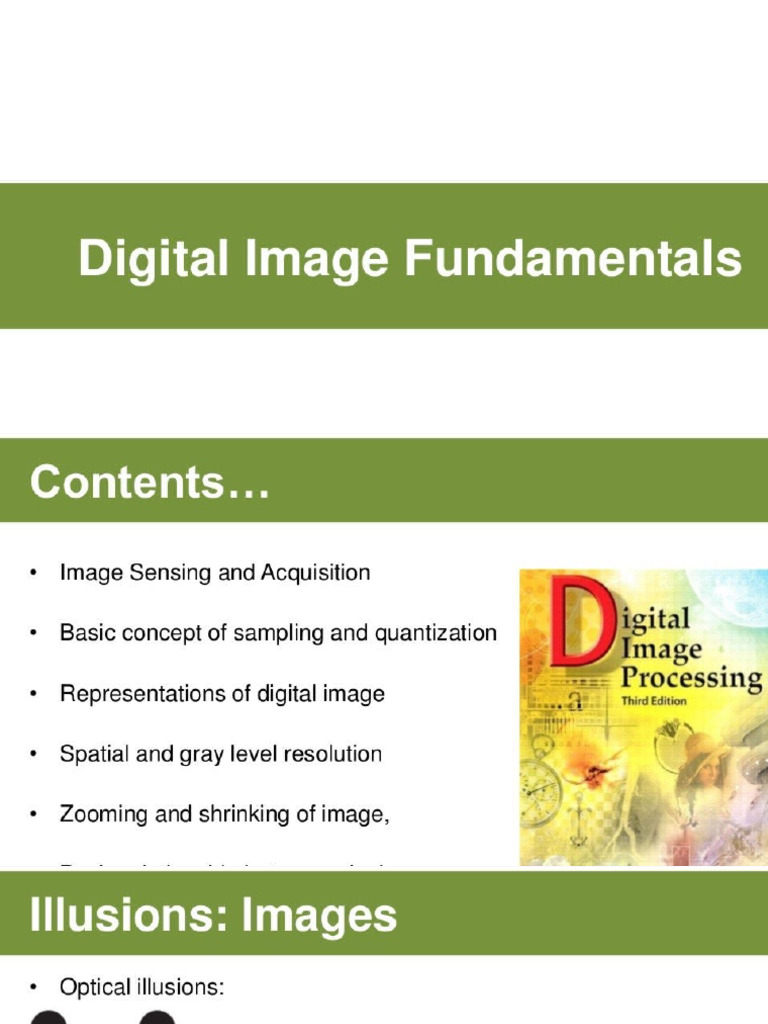 Digital Image Fundamentals | PDF
