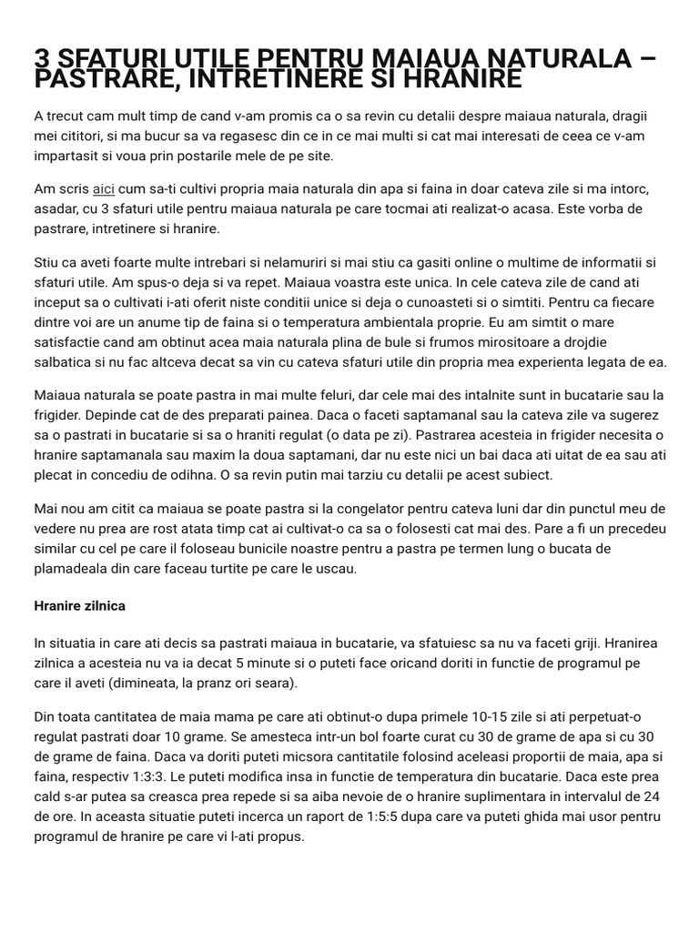 3 SFATURI UTILE PT Maia | PDF