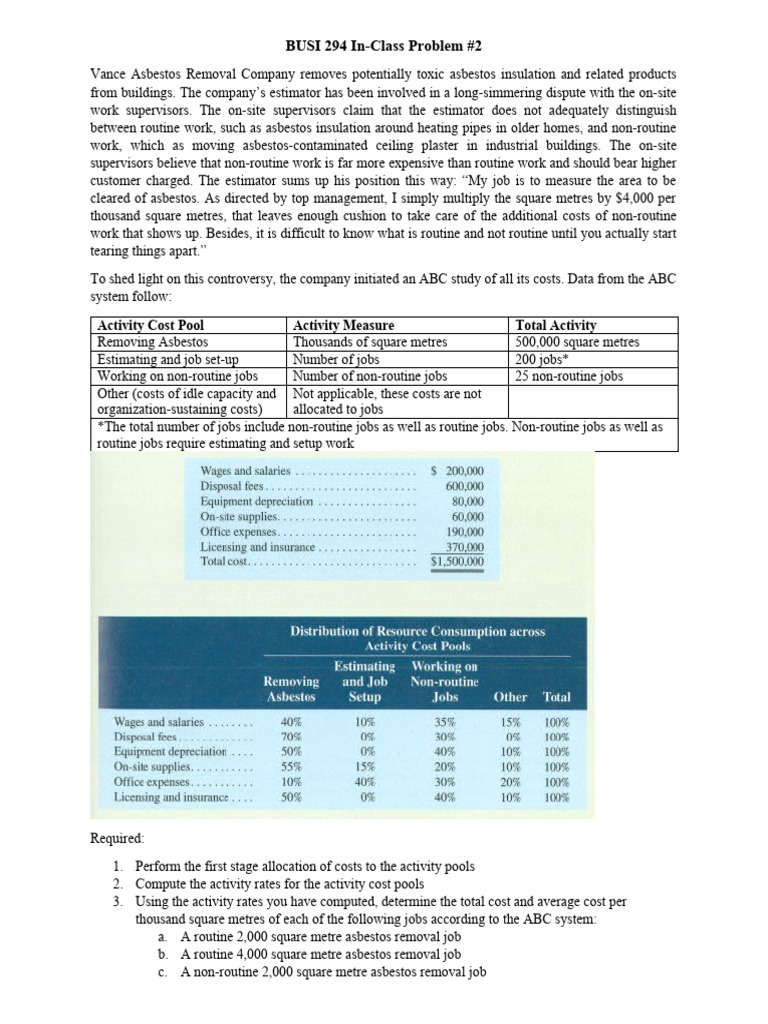BUSI 294 In-Class 2 | PDF