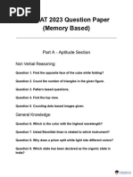 NID 2025 DAT Prelims Sample Paper | PDF | Design