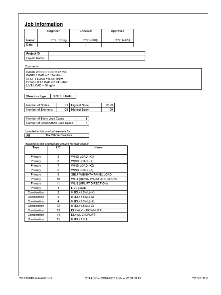 STAAD | PDF | Mechanical Engineering | Applied And Interdisciplinary Physics