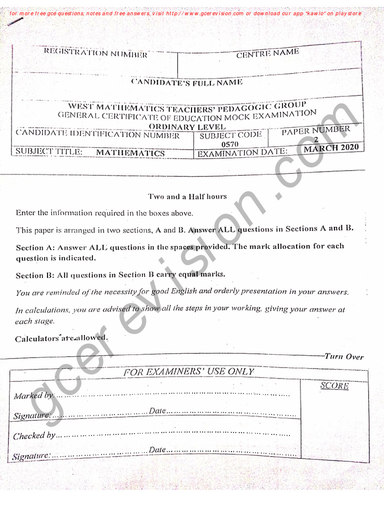 Nord West Mock 2020 | PDF