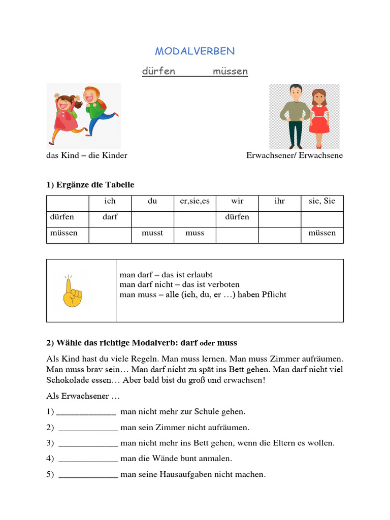 MODALVERBEN | PDF
