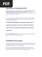 NOM-005-STPS-1998, Relativa A Las Condiciones de Seguridad e Higiene en ...