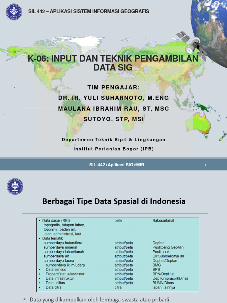 Teknik Pengambilan Data SIG | PDF | Komputer | Teknologi & Rekayasa