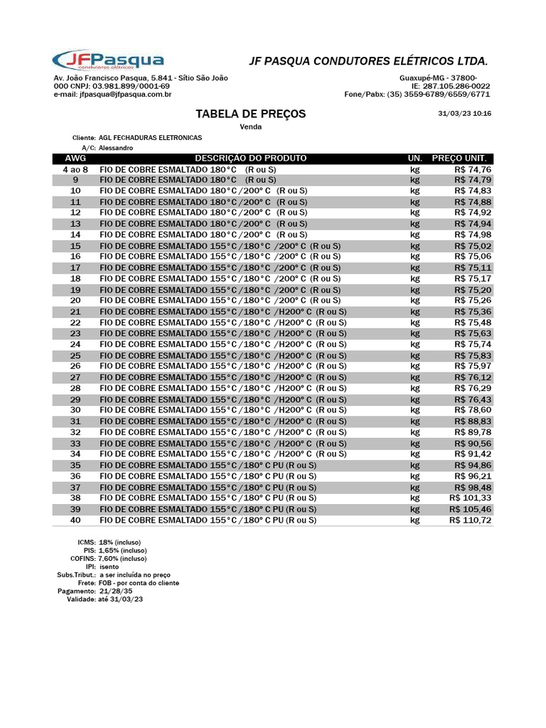 Tabela+JF+Junho+-+AGL Abcdpdf PDF To Word | PDF