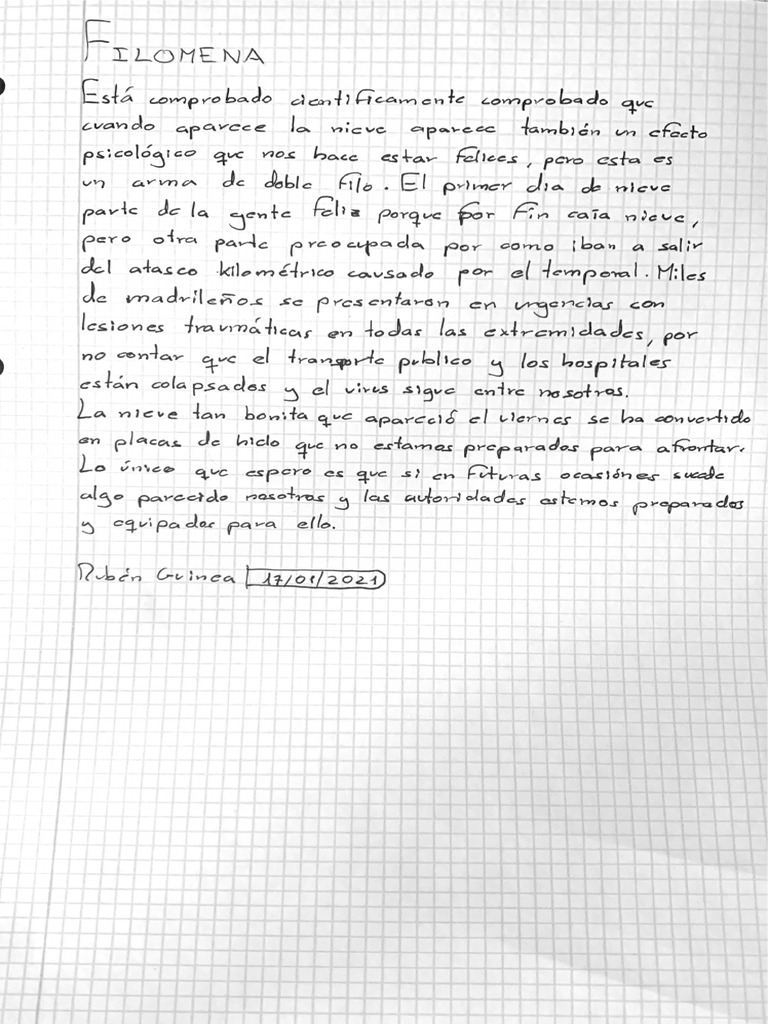 Filomena | PDF