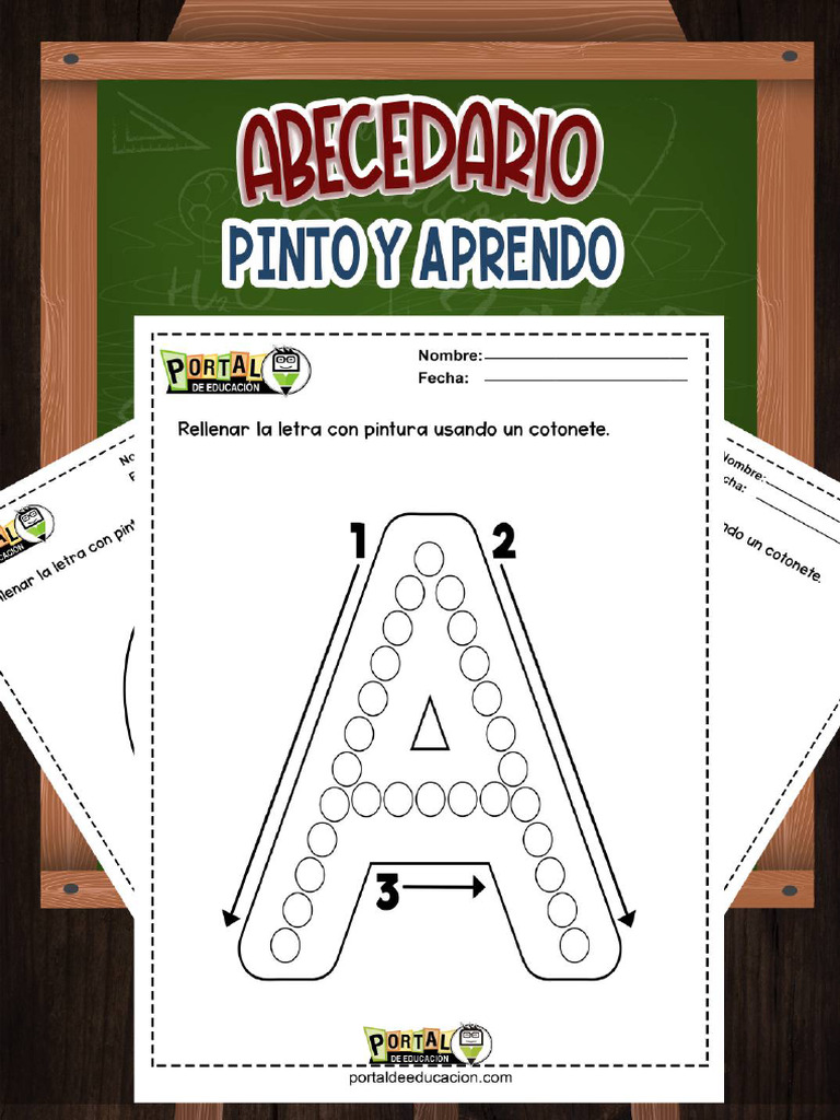 Abecedario para Pintar Con Hisopos - 20240215105220 - Strong ...