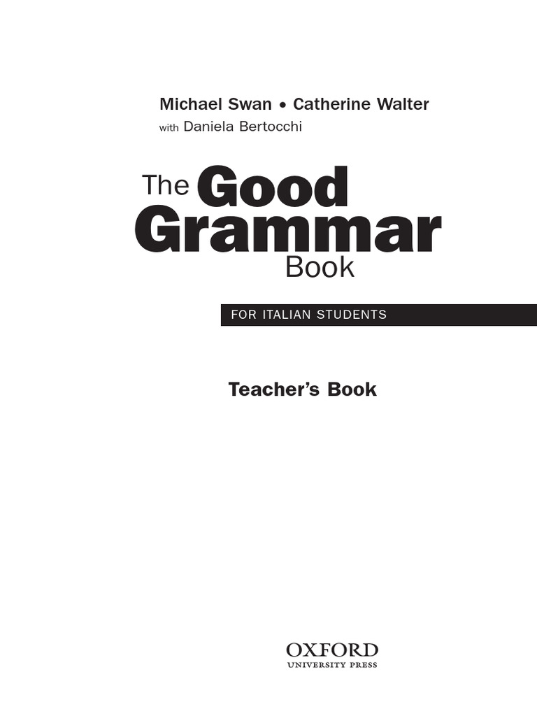 Good Grammar Book Teacher's Book | PDF