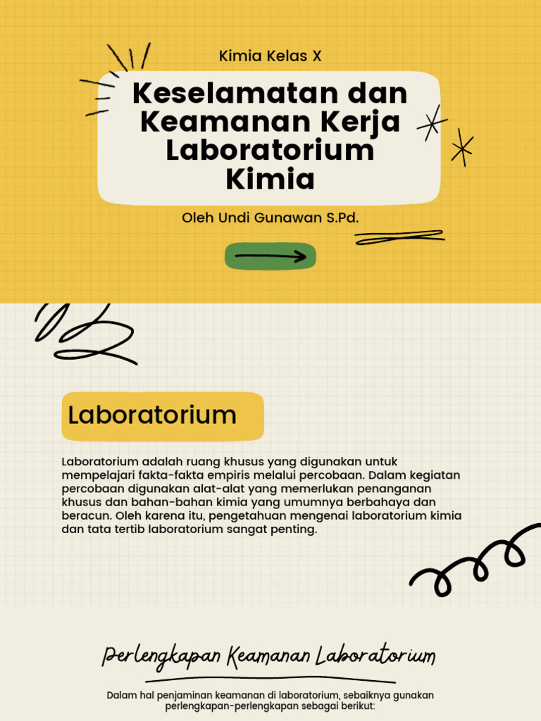 Keselamatan Dan Keamanan Kerja Laboratorium Kimia | PDF