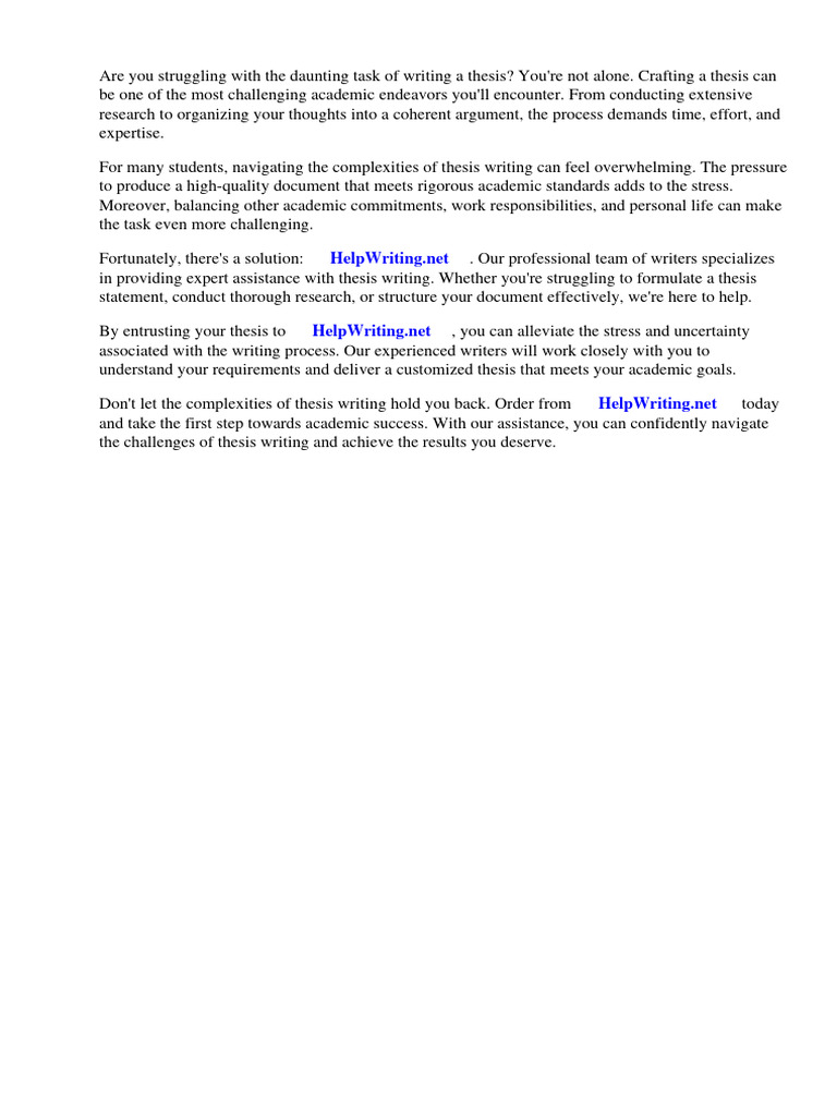 Thesis Hindi Meaning | PDF