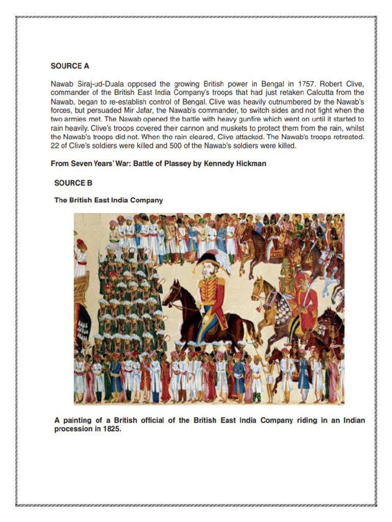 History Paper 1 Section A | PDF