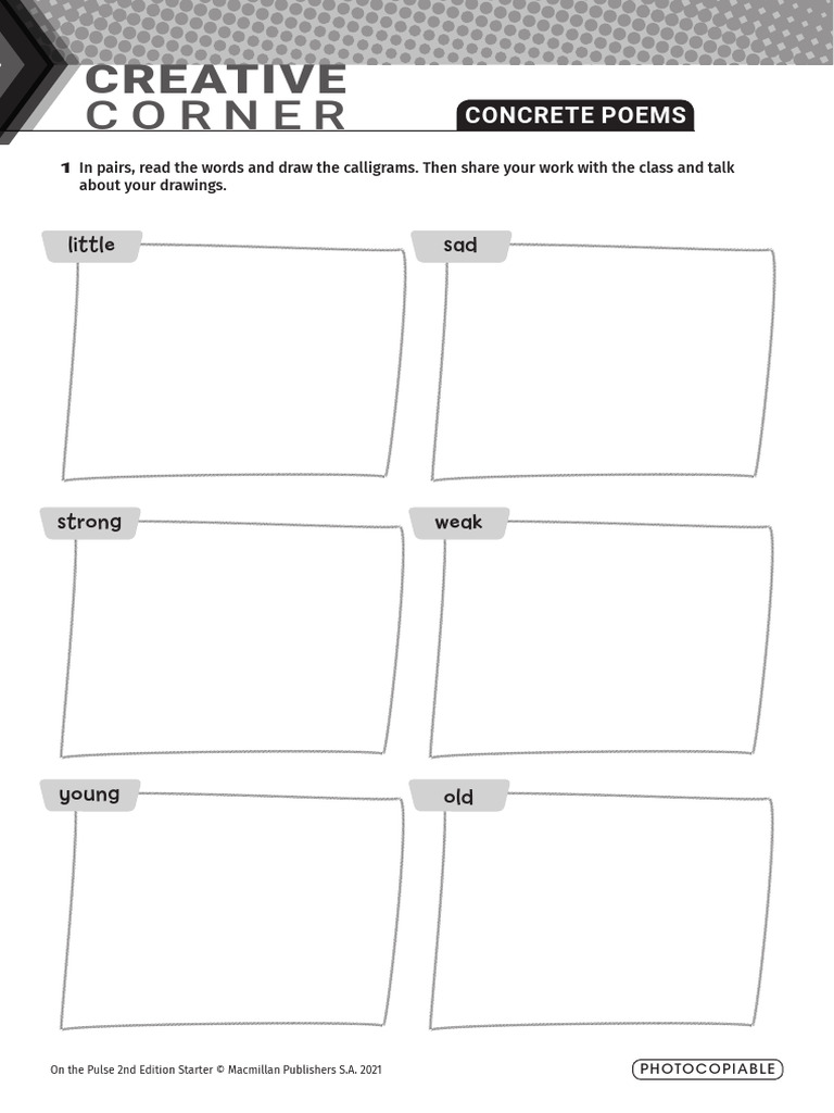 OTP2 Starter Creative-Corner-Wkshts | PDF | Orpheus | Beowulf
