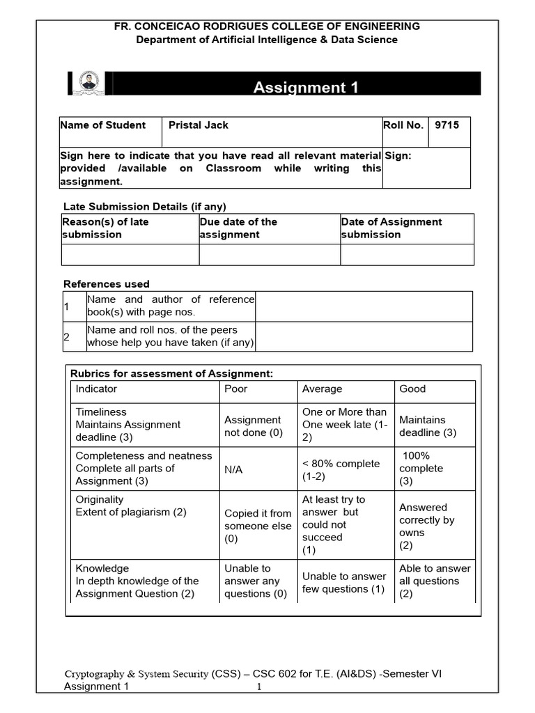 Assignment 1 | PDF | Science | Learning