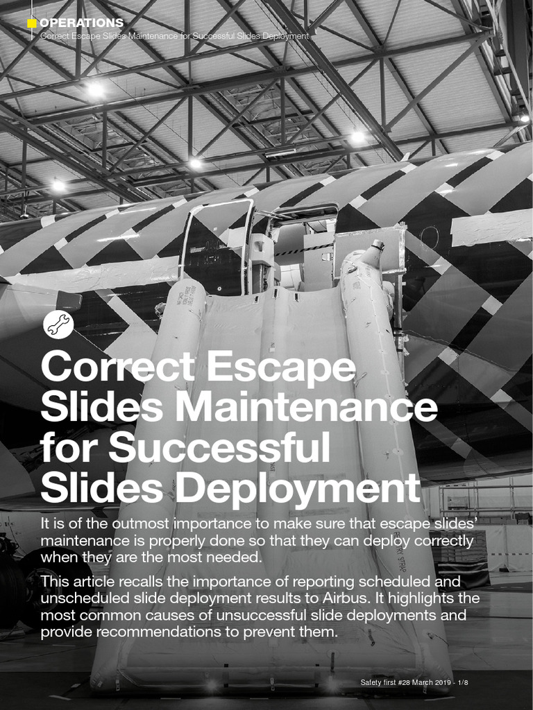 Aircraft Slide Maintenance Guide | PDF | Reliability Engineering | Door