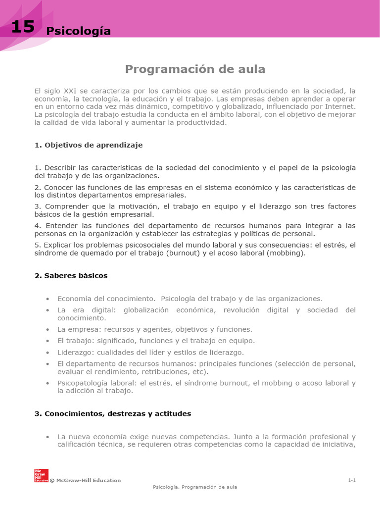 U15 Pda 01 | PDF | Business | Sicología