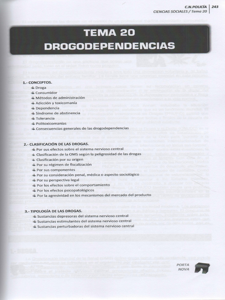 Drogas-Tema 20 | PDF