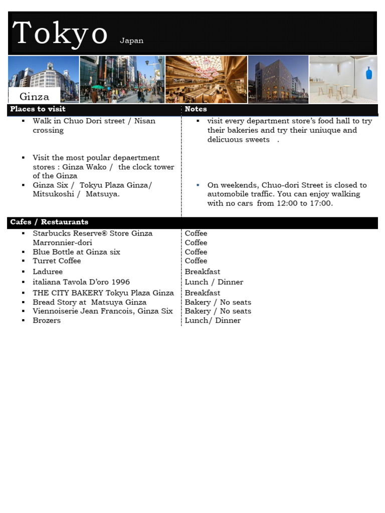 Tokyo Trip 2020 | PDF