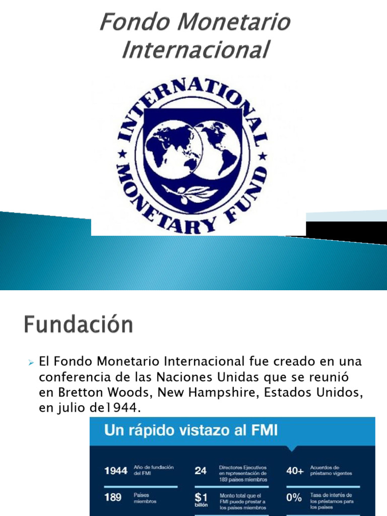 Historia y Funciones del FMI | PDF | Fondo Monetario Internacional ...