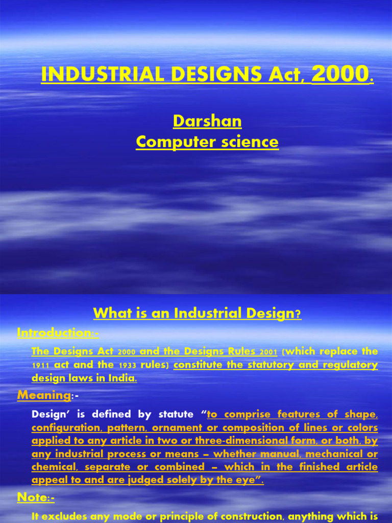 Understanding India's Industrial Design Act | PDF | Trademark | Copyright