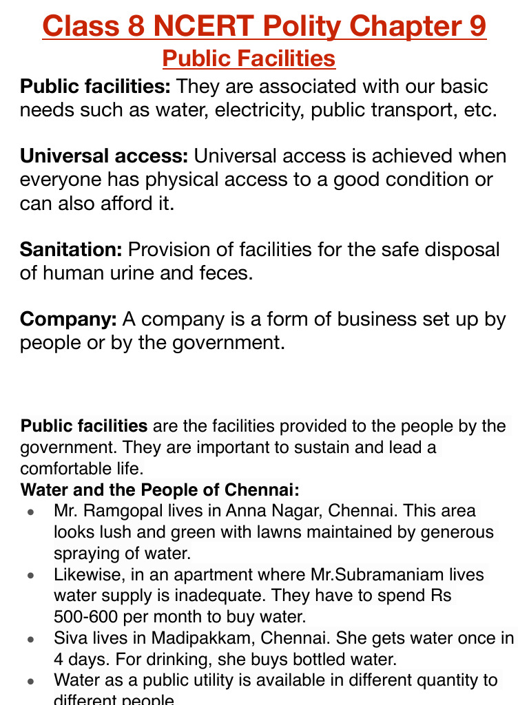 8th Polity 9th CHPT | PDF | Water | Taxes