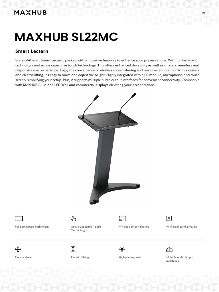 Maxhub SL22MC (20230920) | PDF | Hdmi | Microphone