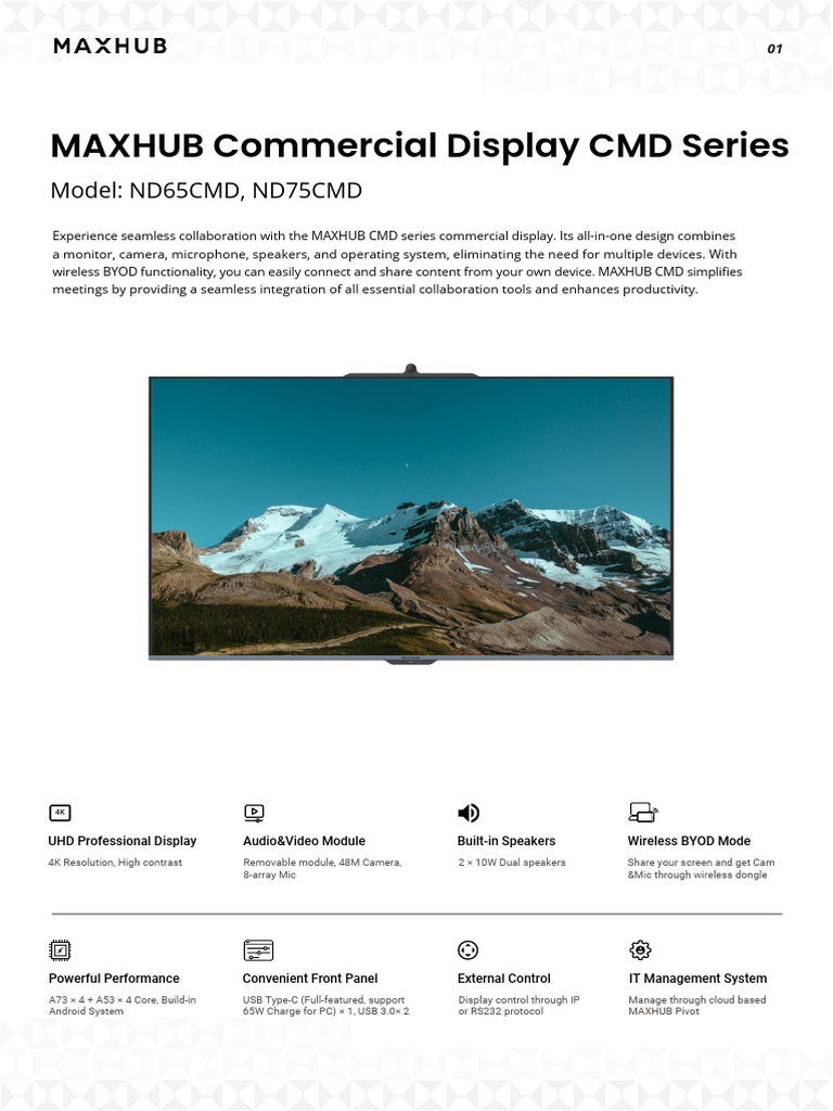 CMD Series 20231205 v2 | PDF | Usb | Wi Fi