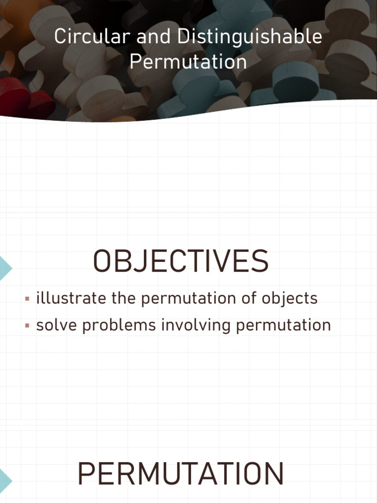 Circular and Distinguishable Permutations | PDF | Language Arts ...