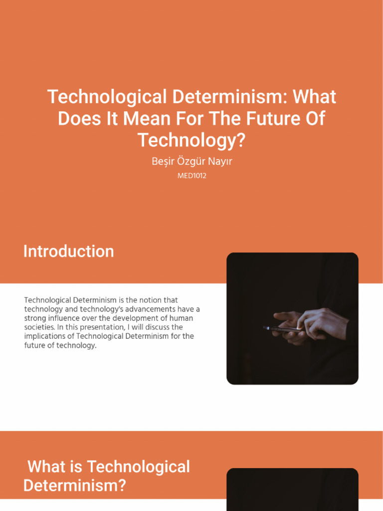 Week 3 - Technological Determinism | PDF