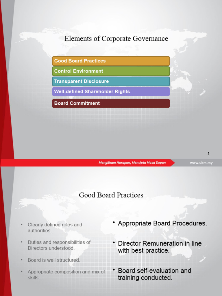 4 Elements of CG copy | PDF | Corporate Governance | Governance