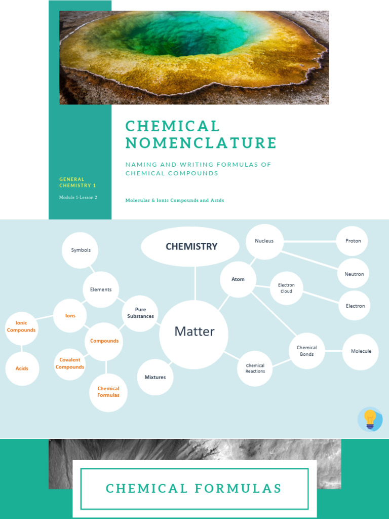 Chemical Nomenclature and Formulas | PDF | Chemical Compounds | Chemistry