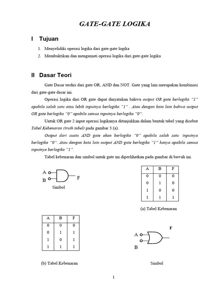 Gate-Gate Logika | PDF