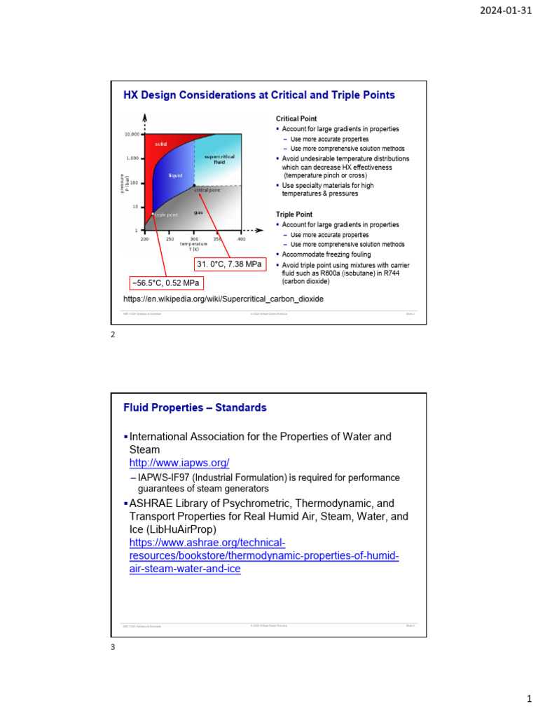 Q&A HX Design Considerations at Critical & Triple Points | PDF | Water ...