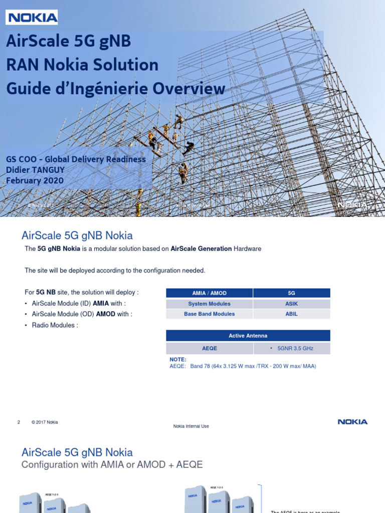 Nokia SRAN BTS - 5G NB Guide D - Ingénierie Overview Ed1.0 20W06.4b ...