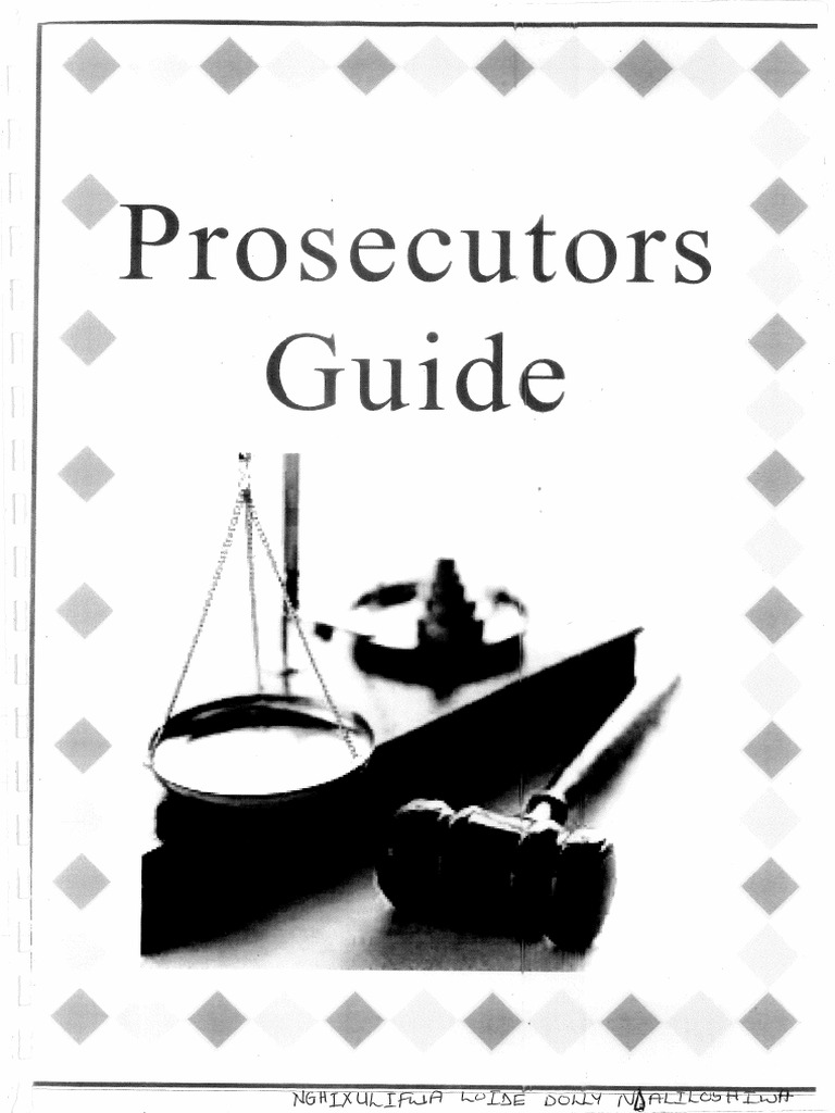 Prosecutors Handbook | PDF