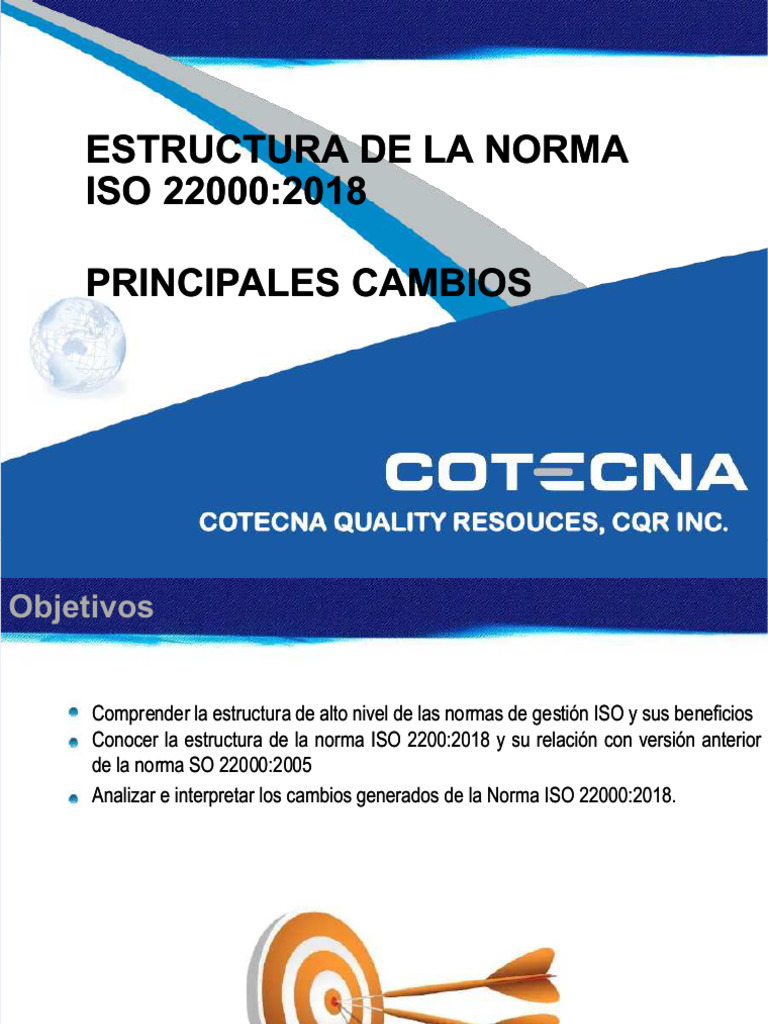 Iso 22000-2018 Español Curso Principales Cambios | PDF | Planificación ...