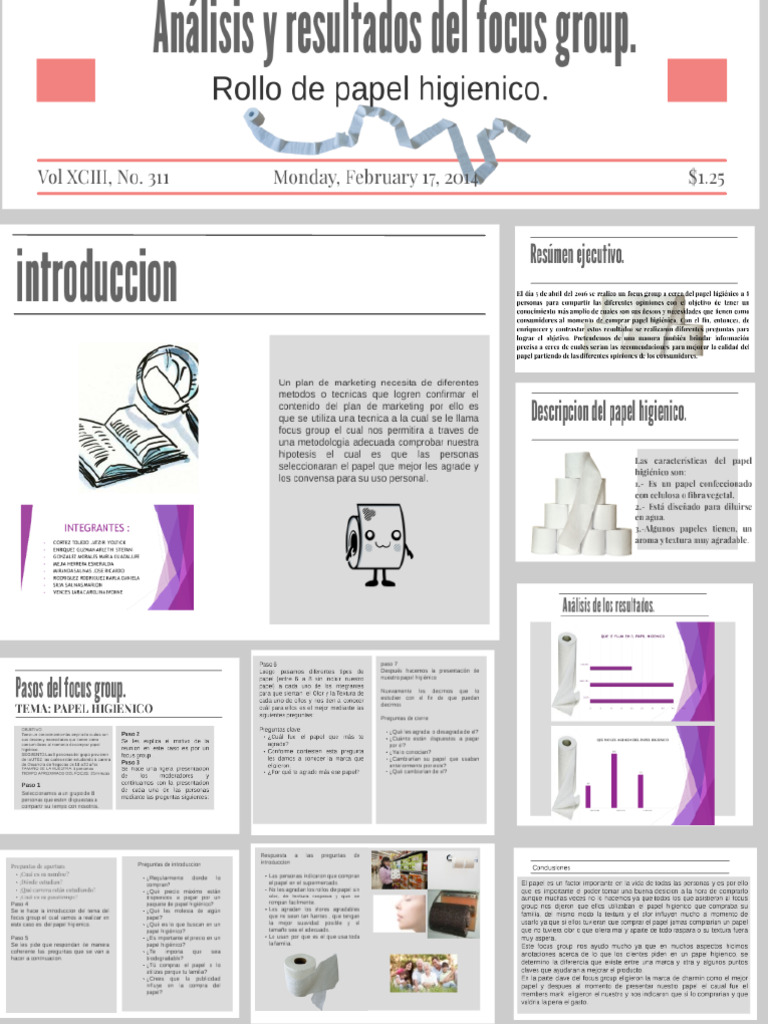 Formato de Presentacion de Resultados Focus Group | PDF