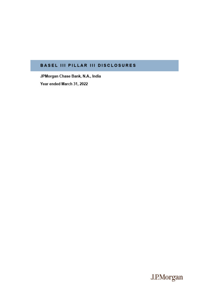 Basel III Pillar III March 2022 - v4 | PDF