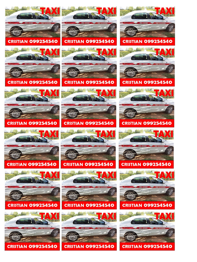 TAXI Maria Crist 2 | PDF